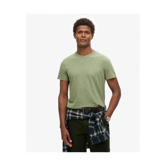 Superdry T-shirt col rond en lin m&eacute;lang&eacute;