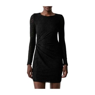 Marella Robe Courte en Dentelle - Femme - Robes - Noir - Taille: 38 FR