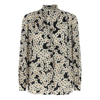 Valentino Garavani Crepe de Chine Hemd mit Schal - - Blouses & Shirts - Damen - Mehrfarbig - S