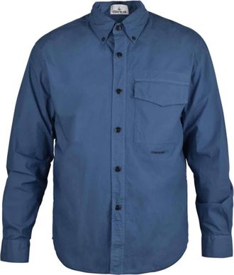 Stone Island Homme, Chemises, Bleu, Taille: S Chemise &agrave; boutons