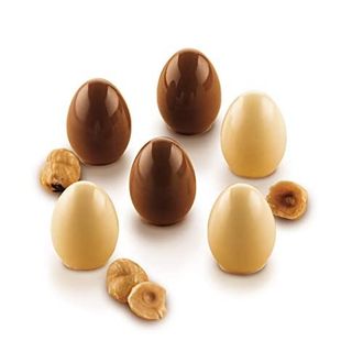 Silikomart | Silikonform für CHOCO EGG Pralinen, Antihaft, 15 Pralinen, 1er Pack Form für Süßigkeiten, Easy Choc, Ø 23 mm, h 30 mm, Volumen 120 ml, Made in Italy