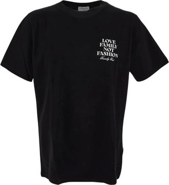 Family Fir$t Milano Family First, Homme, Tops, Noir, Taille: L T-shirt avec &eacute;tiquette logo