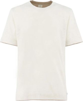 Eleventy Homme, Tops, Beige, Taille: XL T-shirt &agrave; manches courtes