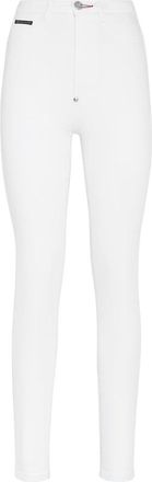 Philipp Plein Damen, Jeans, Wei&szlig;, W28Gr&ouml;&szlig;e