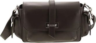 Hogan Hobo Bags - Small Leather Flap Bag - Gr. unisize - in Schwarz - f&uuml;r Damen
