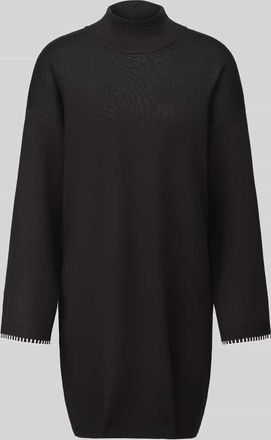 Jake*s Strickkleid mit Kontraststreifen am &Auml;rmelabschluss