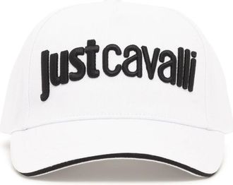 Just Cavalli Homme, Accessoires, Blanc, Taille: ONE Size Casquette de baseball avec logo