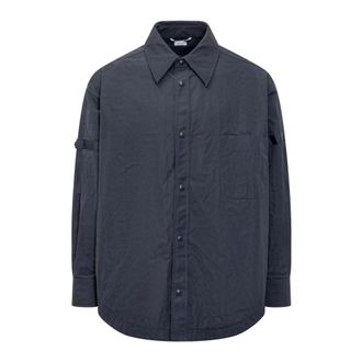 Thom Browne Oversize Hemdjacke - - Jackets - Herren - Blau - M