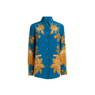Etro Femme, Blouses et Chemises, Bleu, Taille: 38 FR Chemises