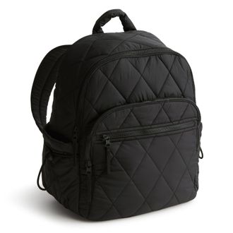 Vera Bradley Damen Nylon Bancroft Rucksack B&uuml;chertasche, Mondlose Nacht, Einheitsgr&ouml;&szlig;e