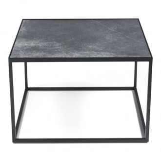 Spinder Design TIJL 60 x 60 Couchtisch - Schwarz/Schwarz