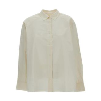CASEY CASEY Femme, Blouses et Chemises, Beige, Taille: 38 FR Poplin Shirt