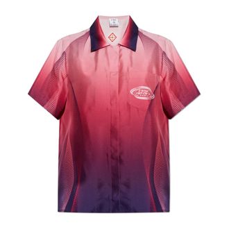 Casablanca Femme, Blouses et Chemises, Rose, Taille: 36 FR Chemise en soie avec poche