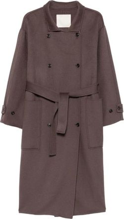 Eleh Double-breasted Belted Coat