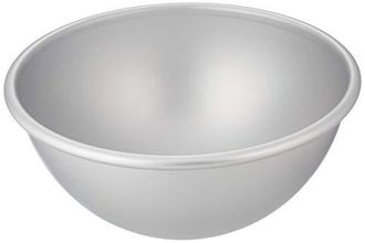 Decora 0062956 Moule Demi-SPH&Egrave;RE en Aluminium ANODIS&Eacute; &Oslash; 18 X H 9 CM, Argent