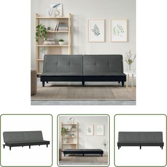 vidaXL vidaXL Schlafsofa f&uuml;r G&auml;ste - Schlafsofa Dunkelgrau Stoff