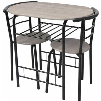 vidaXL Fr&uuml;hst&uuml;ckstisch Bar-Set mdf - Vidaxl