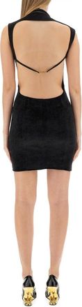 GCDS Slim-Fit Polyester Mini Dress - Black