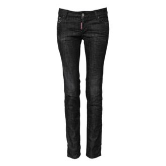 Dsquared2 Low Waist Skinny Denim Jeans - - Jeans - Damen - Schwarzk - XS