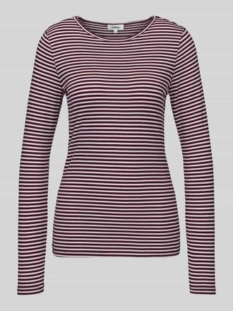 s.Oliver Red Label Regular Fit Langarmshirt aus Viskose-Mix