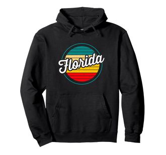 BDAZ Florida Retro Sonnenuntergang Vintage Design Strand Urlaub Pullover Hoodie
