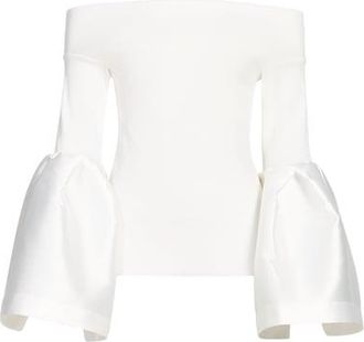 Marques Almeida Haut &agrave; &eacute;paules d&eacute;nud&eacute;es et manches bouffantes en coton