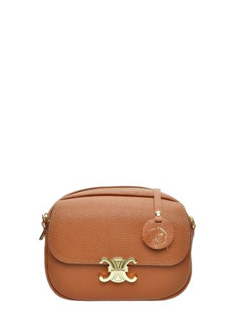 Luisa Vannini Braun Rindsledertasche
