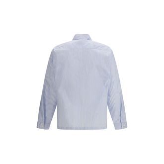 Prada Mens Blue Polyamide Pattern Shirt