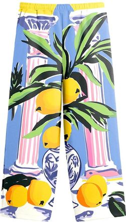 On Vacation Leichte Hose mit Zitronen-Print und Dehnbund in