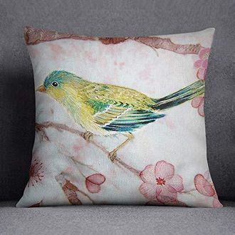 Bonamaison Le Jardin du Lin Kissenhüllen, Cotton, Mehrfarbig, 45x45