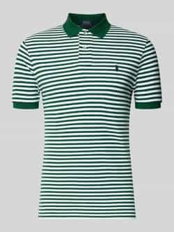Polo Ralph Lauren Slim Fit Poloshirt aus reiner Baumwolle Modell YD MESH STRIPE POLO