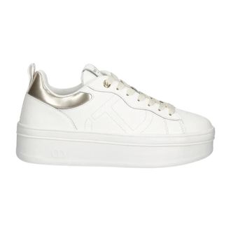 Twinset 252Tcp024 Schn&uuml;r-Plateau-Sneaker - - Shoes - Damen - Wei&szlig; - 41 EU