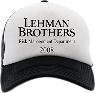 Generic Lehman Brothers Risk Management Department Hommes Femmes Unisexe Casquette de Baseball Noir Blanc Men Women Unisex Cap Black White