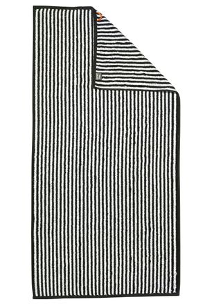 Done Duschtuch DAILY SHAPES STRIPES Bright White/Black, one size