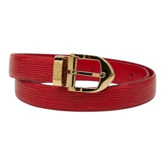 Louis Vuitton Ceinture Pre-owned en cuir Epi - Femme - Pre-owned - Rouge - Taille: ONE Size