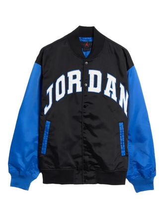 Nike Jordan veste bomber à plaque logo - Noir