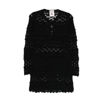 Semicouture Damen, Kleider, Schwarzk, LGr&ouml;&szlig;e