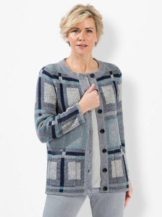 Witt Strickjacke Strickjacke Langarm Jacquard