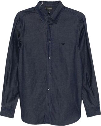 Emporio Armani Homme, Chemises, Bleu, Taille: M Chemise en denim
