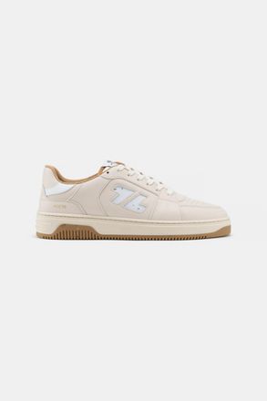 Z&egrave;ta Herren vegan Sneaker Ace 98 Wei&Atilde;Y/ Camel Braun