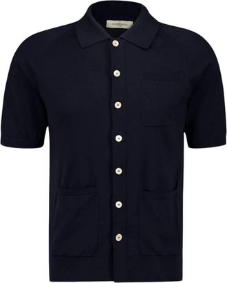 PIACENZA 1733 Piacenza 1733, Homme, Tops, Bleu, Taille: XL Chemise Boutonn&eacute;e &agrave; Manches Courtes