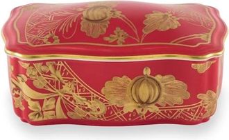 Ginori 1735 unisex, Accessoires, Rouge, Taille: ONE Size Oggetti Scatola Rettangolare Coperchio cm 14,5x9,5