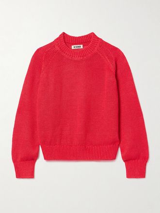 B Sides Strickpullover Aus Leinen - Rot