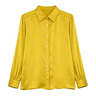 iBlues Femme, Blouses et Chemises, Jaune, Taille: 42 FR Alice Shirt
