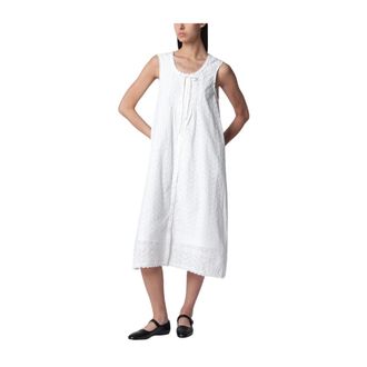 Dunst Femme, Robes, Blanc, Taille: 40 FR Needlework Babydoll Dress