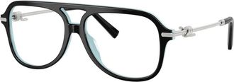 Tiffany & Co. unisex, Accessoires, Noir, Taille: 56 MM Pilot Optical Frame
