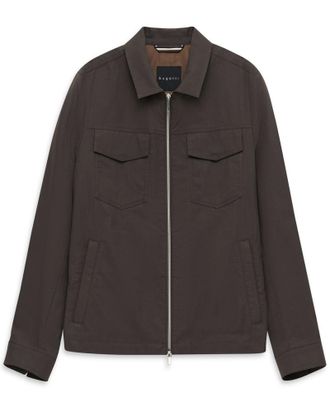 Bugatti Leichte Hemdjacke aus Lyocell und Baumwolle, Regular Fit in