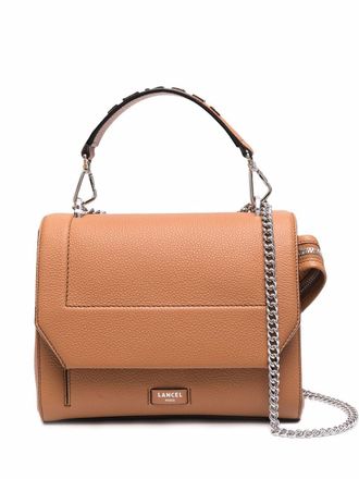 Lancel sac &agrave; main en cuir &agrave; anses dessus - Marron