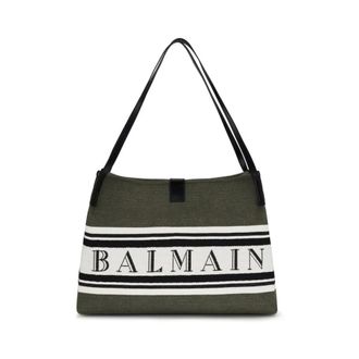 Balmain Medium Release Tote - - Bags - Damen - Grau - ONE SIZE