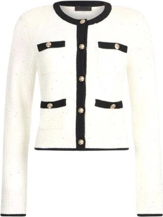 Liu Jo Damen, Strickwaren, Wei&szlig;, LGr&ouml;&szlig;e